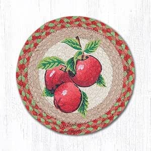 Amazon.com: 10"X10" Red/Tan Apples Round Trivet, Set of 2: Home & Kitchen