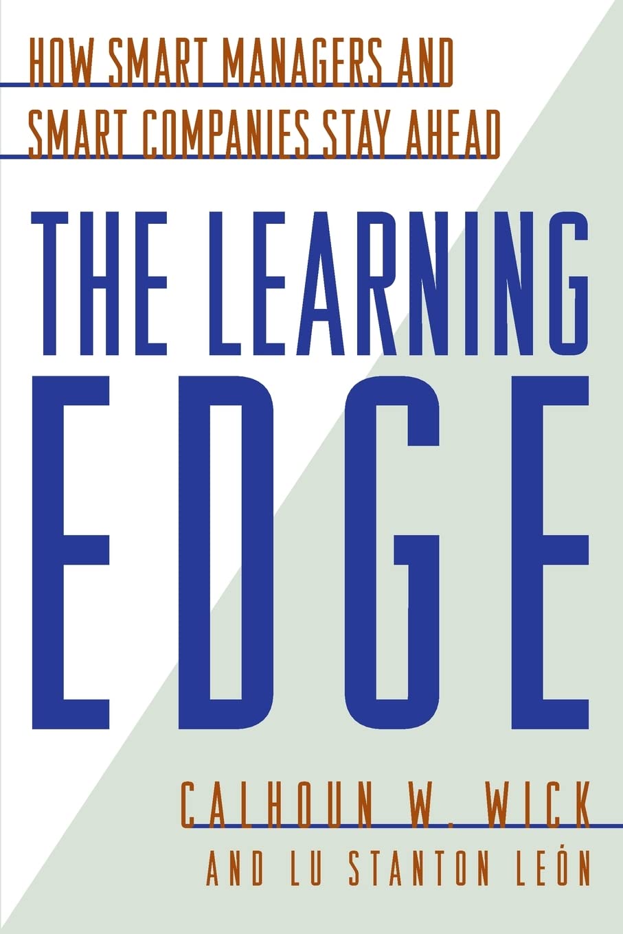 Learning Edge Pb: Wick, Calhoun W.: 9780070700833: Amazon.com: Books