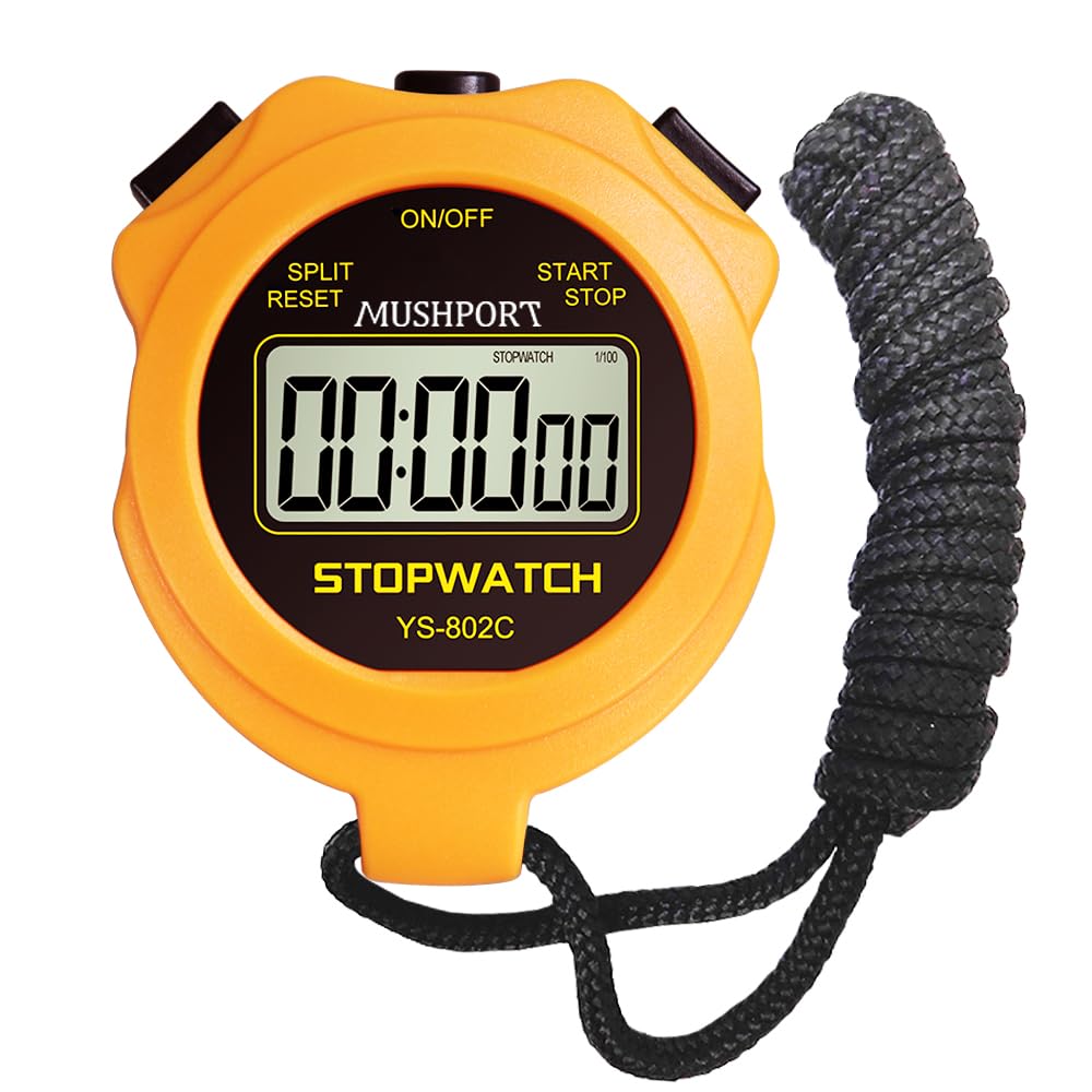 Amazon.com: MUSHPORT Stopwatch Timer Only Stopwatch Mode, ON/Off Silent ...