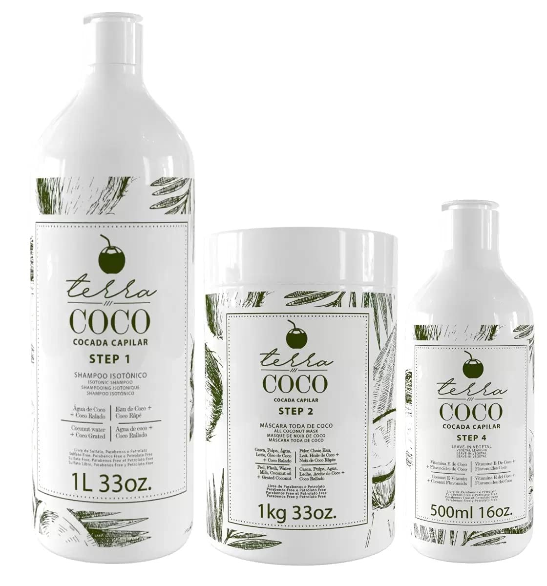 Buy Terra Coco Cocada Capillary Hair Kit 3 in 1 for Restoration 2.5L ...