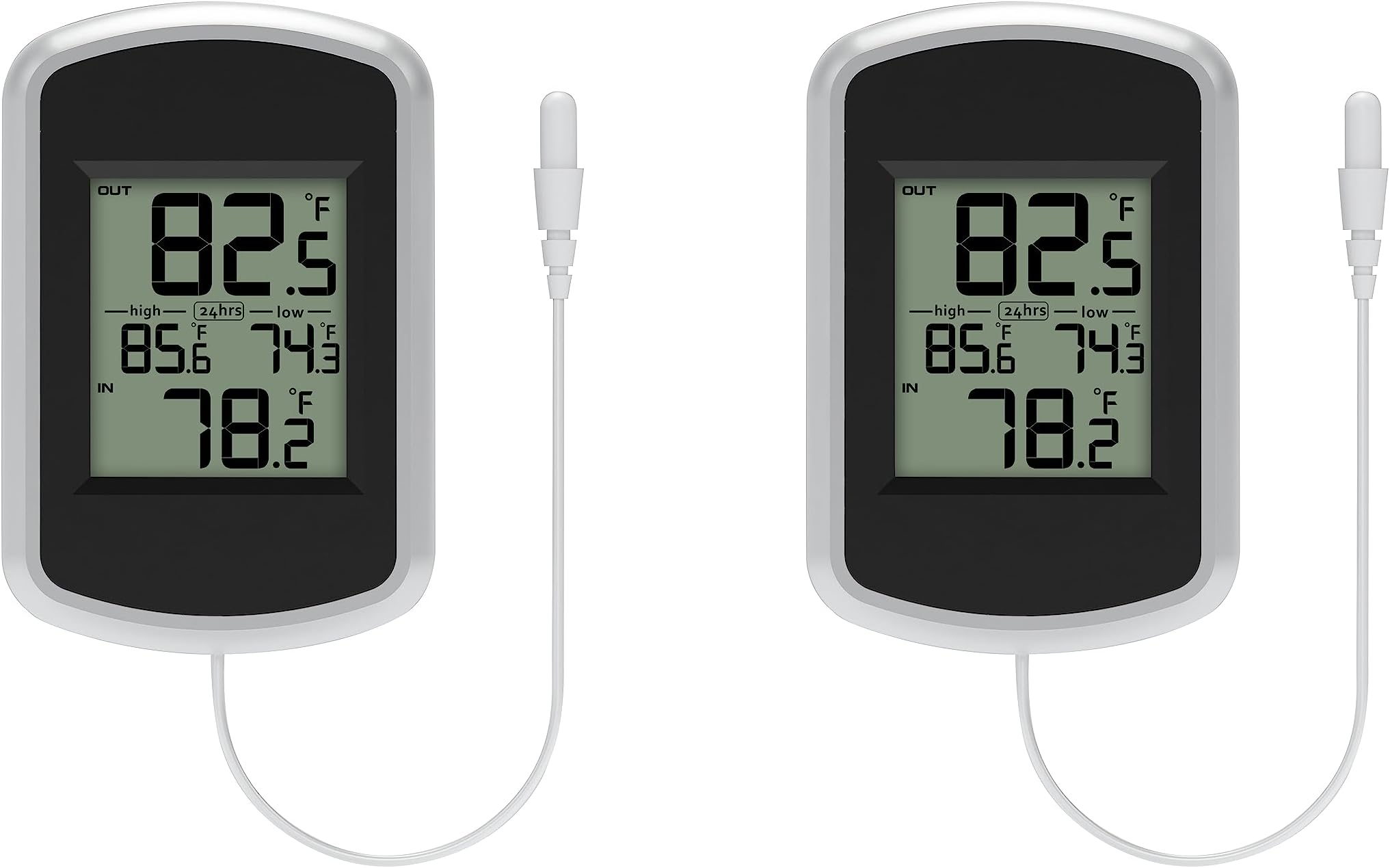 Amazon.com : Oregon Scientific THT312 Indoor/Outdoor Thermometer Clock ...