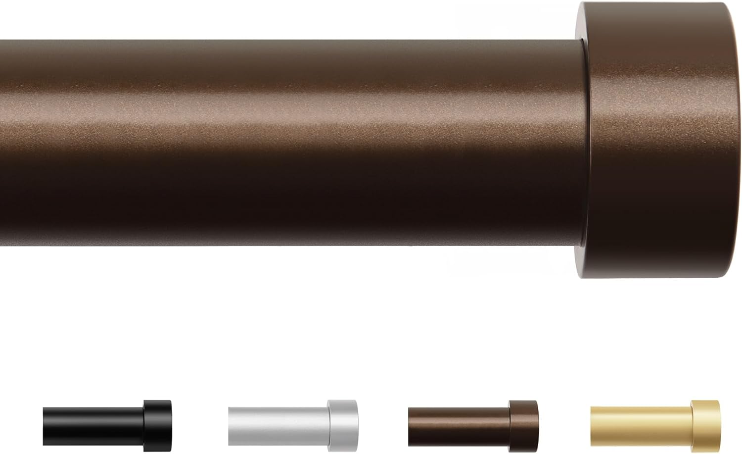 Amazon.com: KAMANINA Bronze Curtain Rods for Windows 48 to 84 Inch (4-7 ...