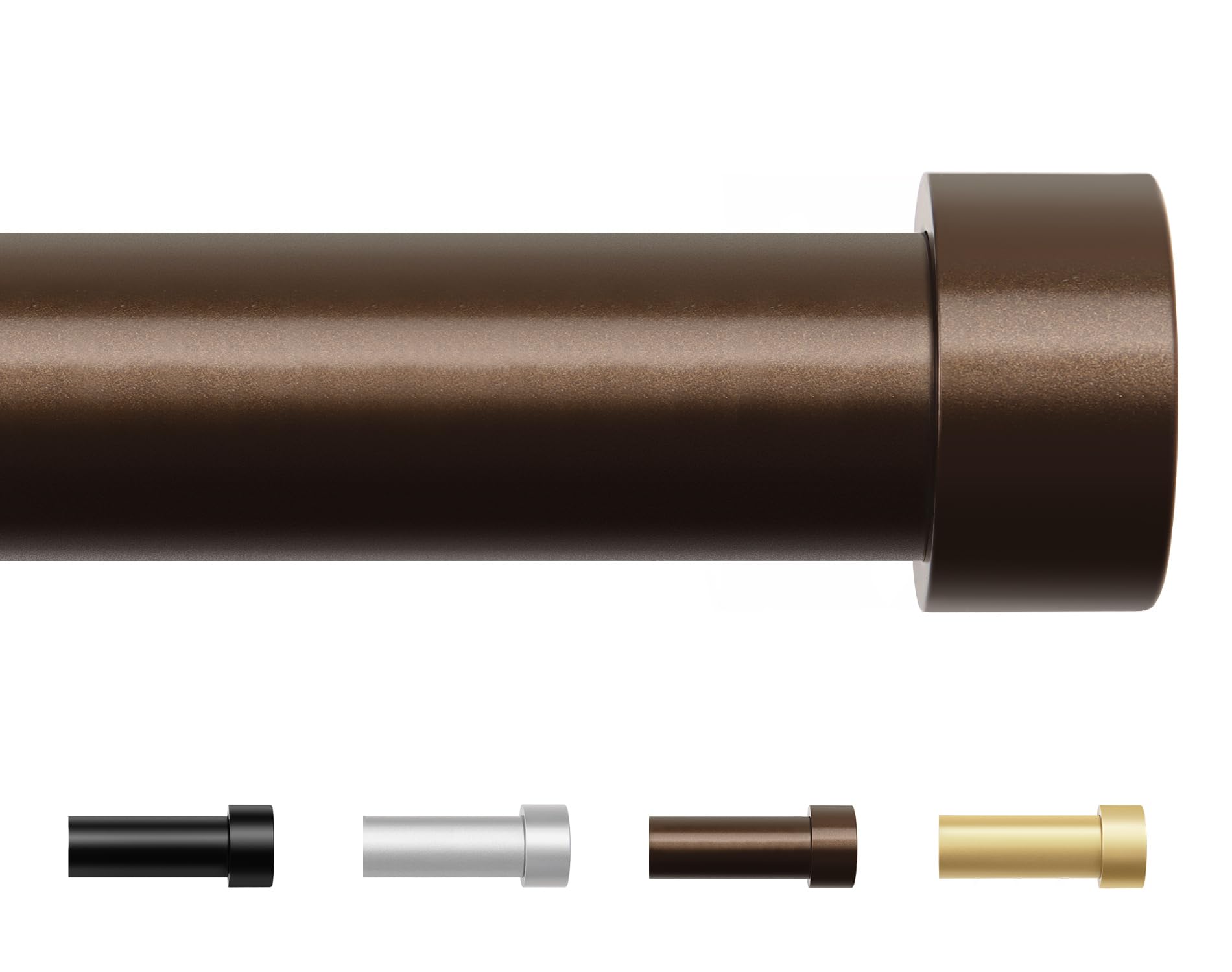 Amazon.com: KAMANINA Bronze Curtain Rods 32 to 58 Inch (2.6-4.8 Feet ...