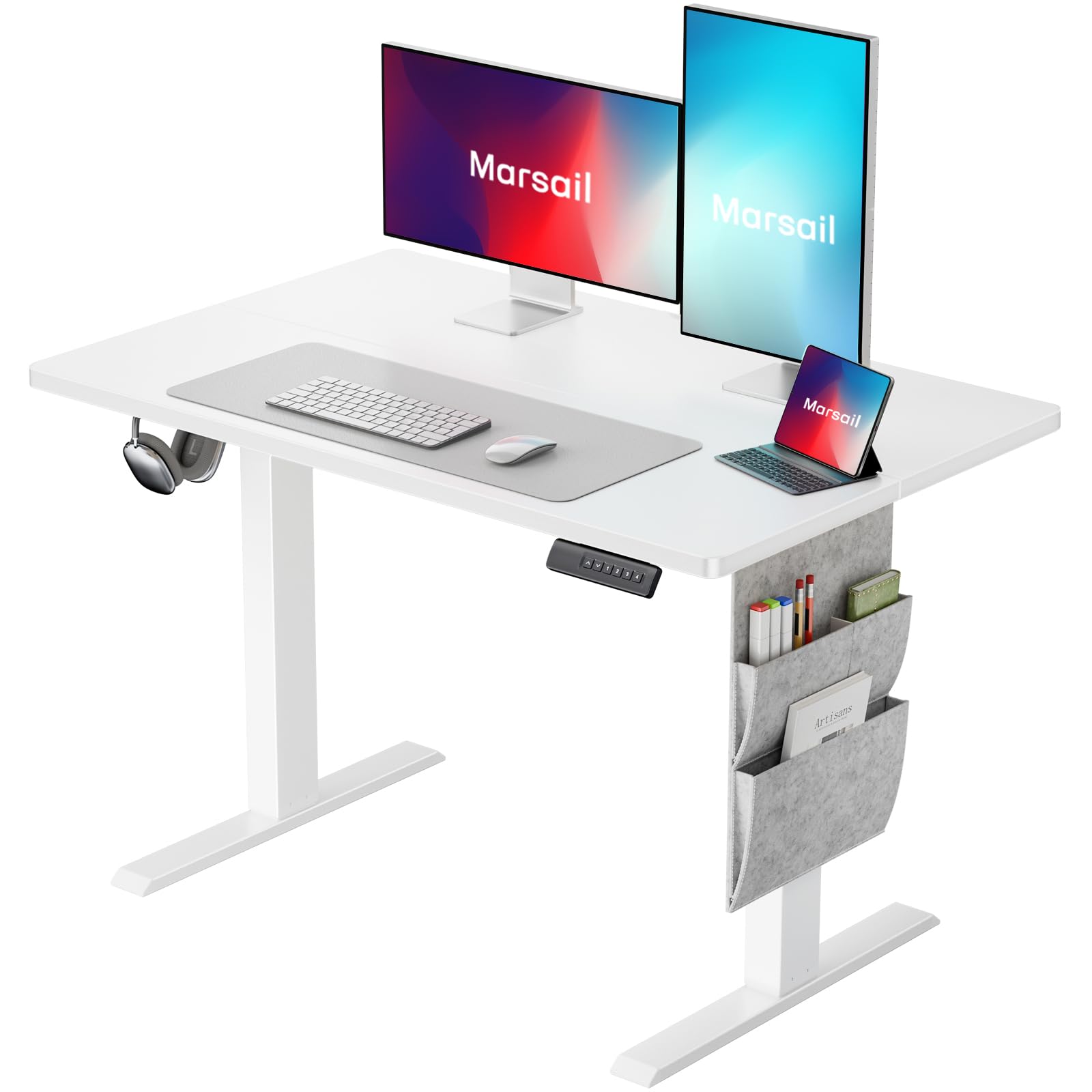 Snapklik.com : Marsail 40x24 Electric Adjustable Height Standing Desk