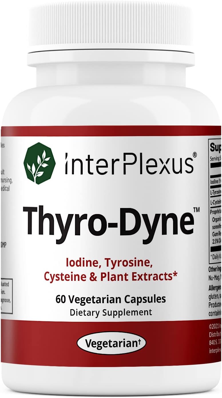 Amazon.com: InterPlexus Thyro-Dyne - Iodine, Tyrosine & Plant Extracts ...