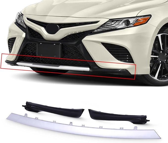Amazon.com: KARPAL Front Bumper Grille Lower Molding Trim Kit Middle ...