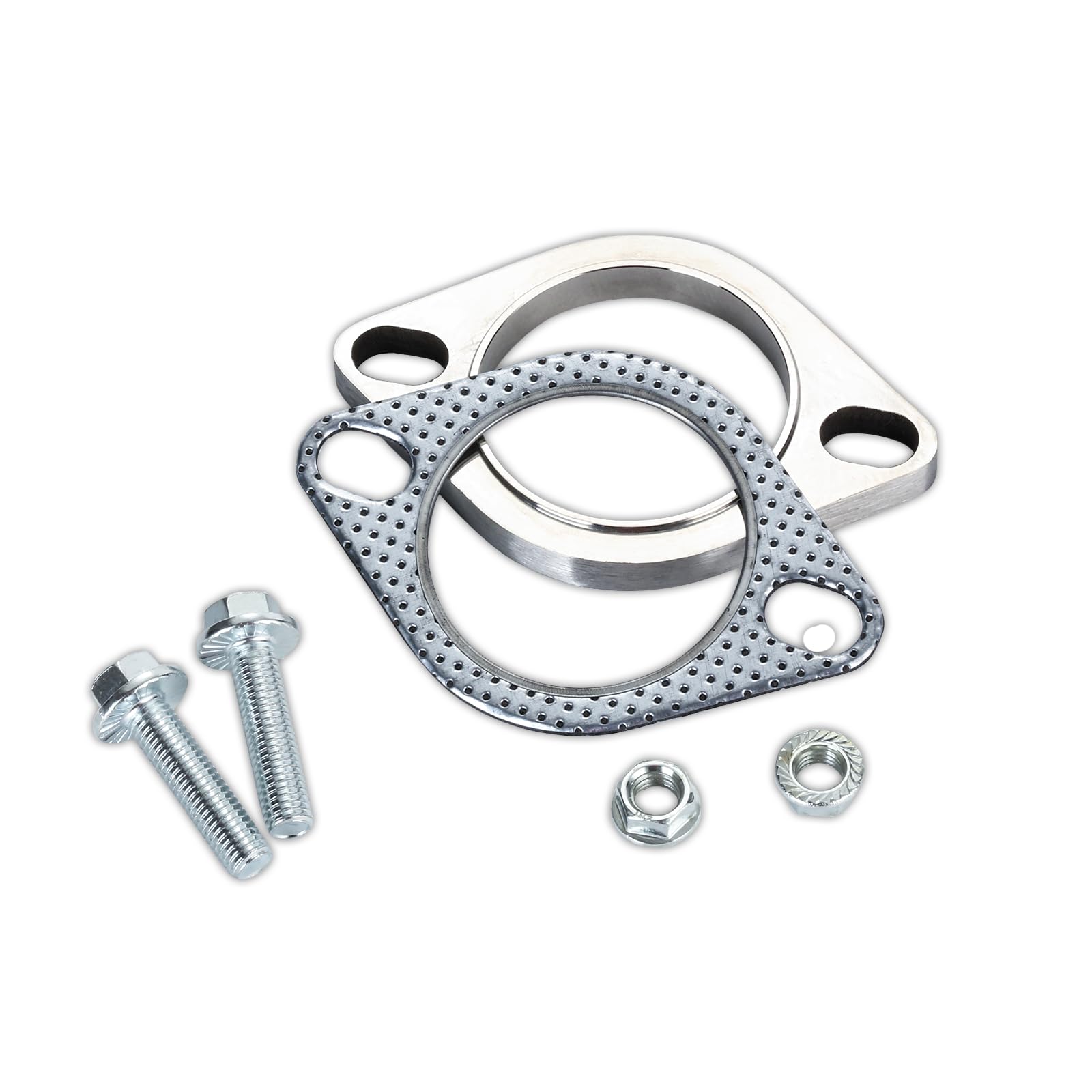 Amazon.com: AUTORIFIC Stainless Steel Exhaust Flange Connection Kit, 2 ...