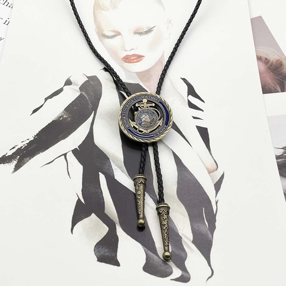 Cowboy Necktie Bolo Tie Anchor Anchor Bolo Tie Etsy New Zealand