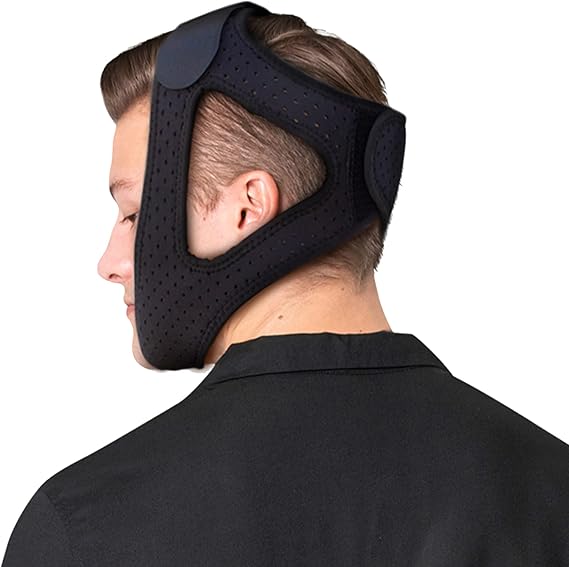 Neck & Chin Strap - Soft Breathable Neoprene Fabric Anti Snore Chin ...