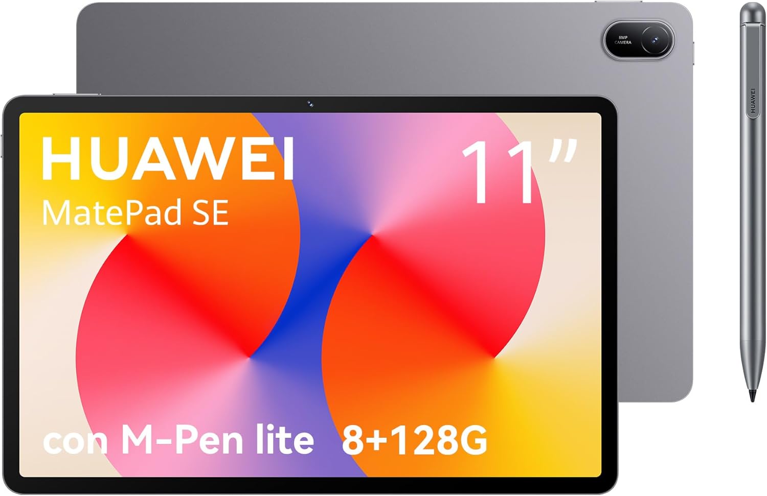 HUAWEI MatePad SE 11, 8G+128G, Tablet M-Pencil Incluido, Pantalla FullView de 11”, Superbatería ...