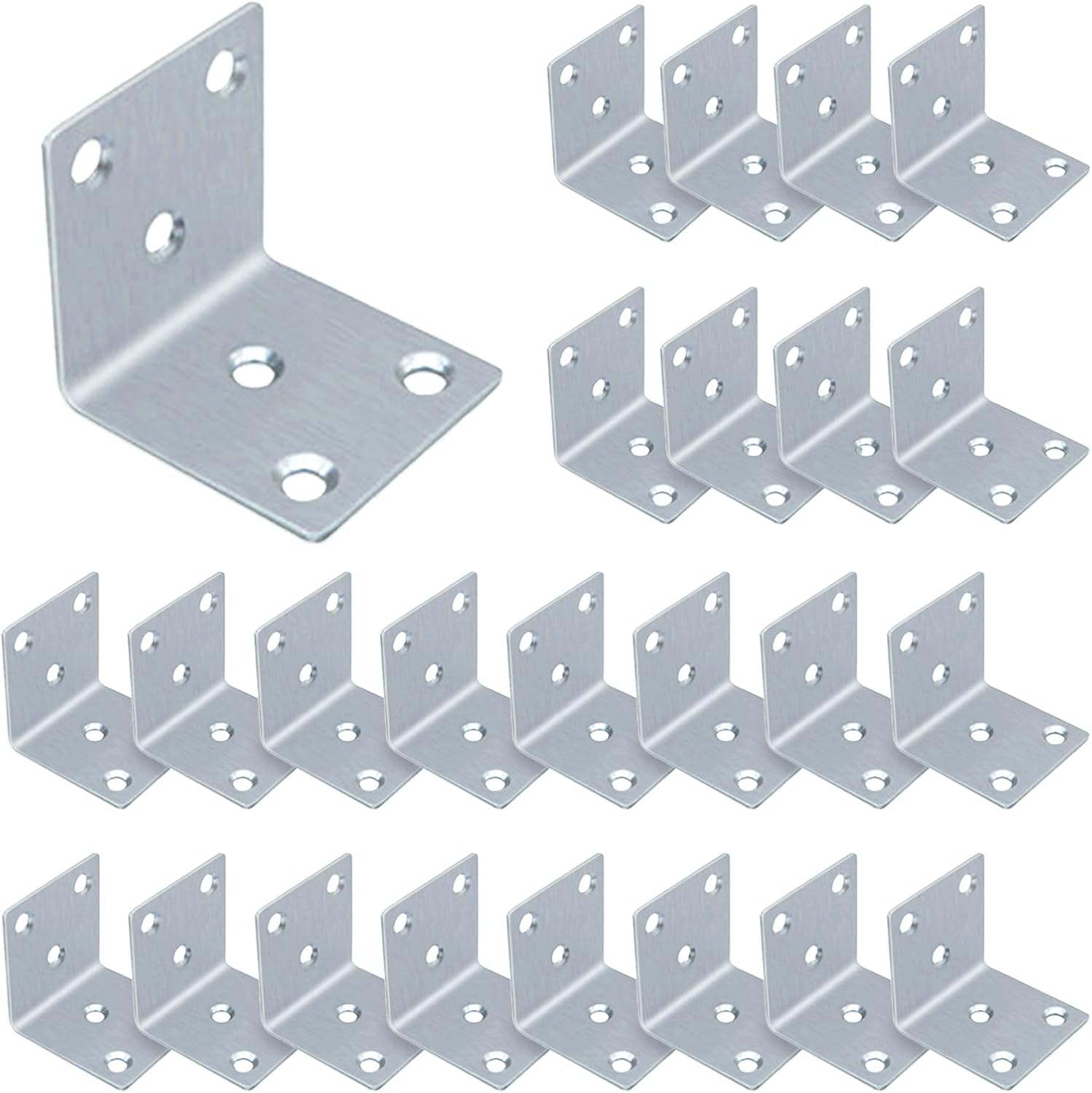 Amazon.com: Stainless Steel 1.5'' L Right Angle Brackets, 40PCS Heavy ...