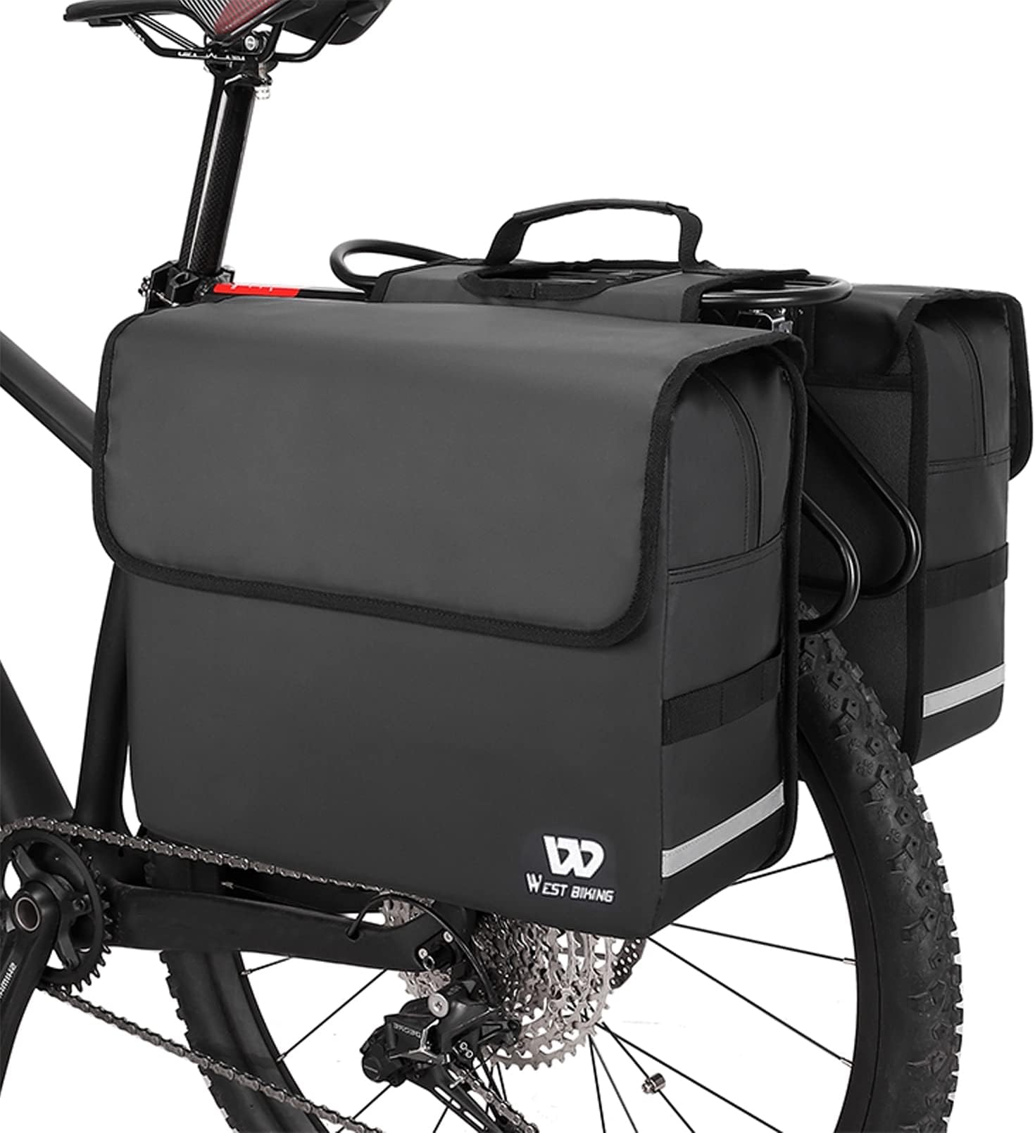 Amazon.com: WEEROCK Bike Pannier Bike Rear Rack Bag with Waterproof ...
