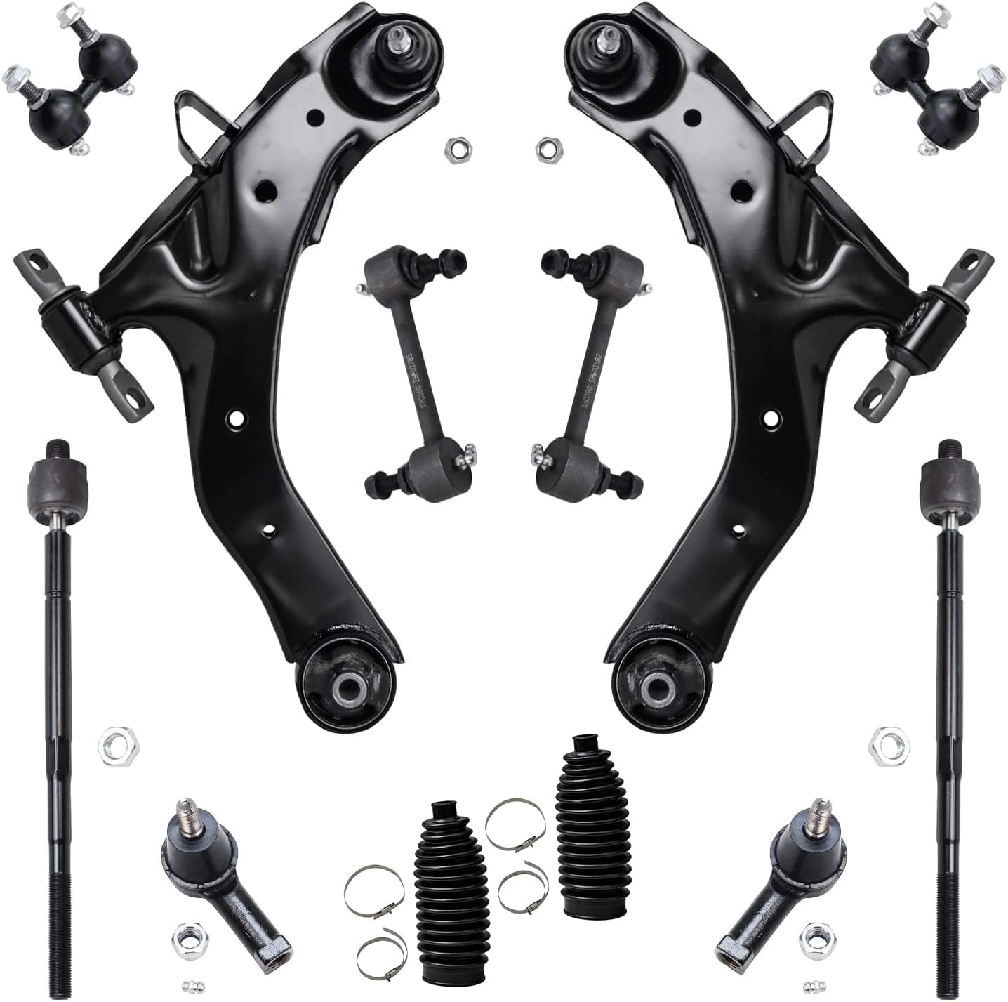 Amazon.com: Detroit Axle - Front End 10pc Suspension Kit for 2009-2012 ...