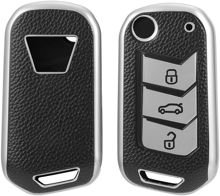 Keyzone Leather TPU Key Cover Compatible for Mahindra Thar, Bolero ...