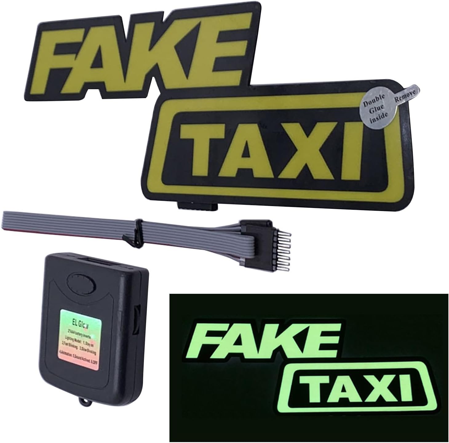 Amazon.com - LED Reflective Luminous Stickers Fit for Car Rear Window ...