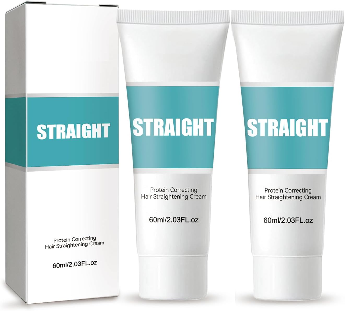 Amazon.com : 2PCS Protein Hair Straightening Cream, Silk & Gloss Hair ...