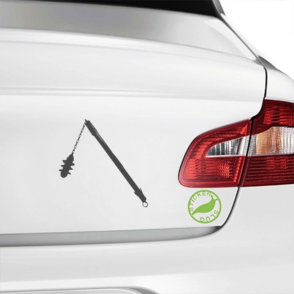 Amazon.com: Medieval Flail Mace Decal Sticker (charcoal, 11 inch ...