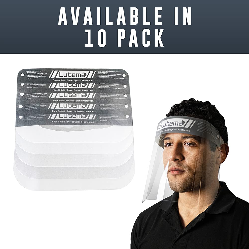 10 Pcs Ultra Clear Protective Full Face Plastic Shields to Protect Eyes ...