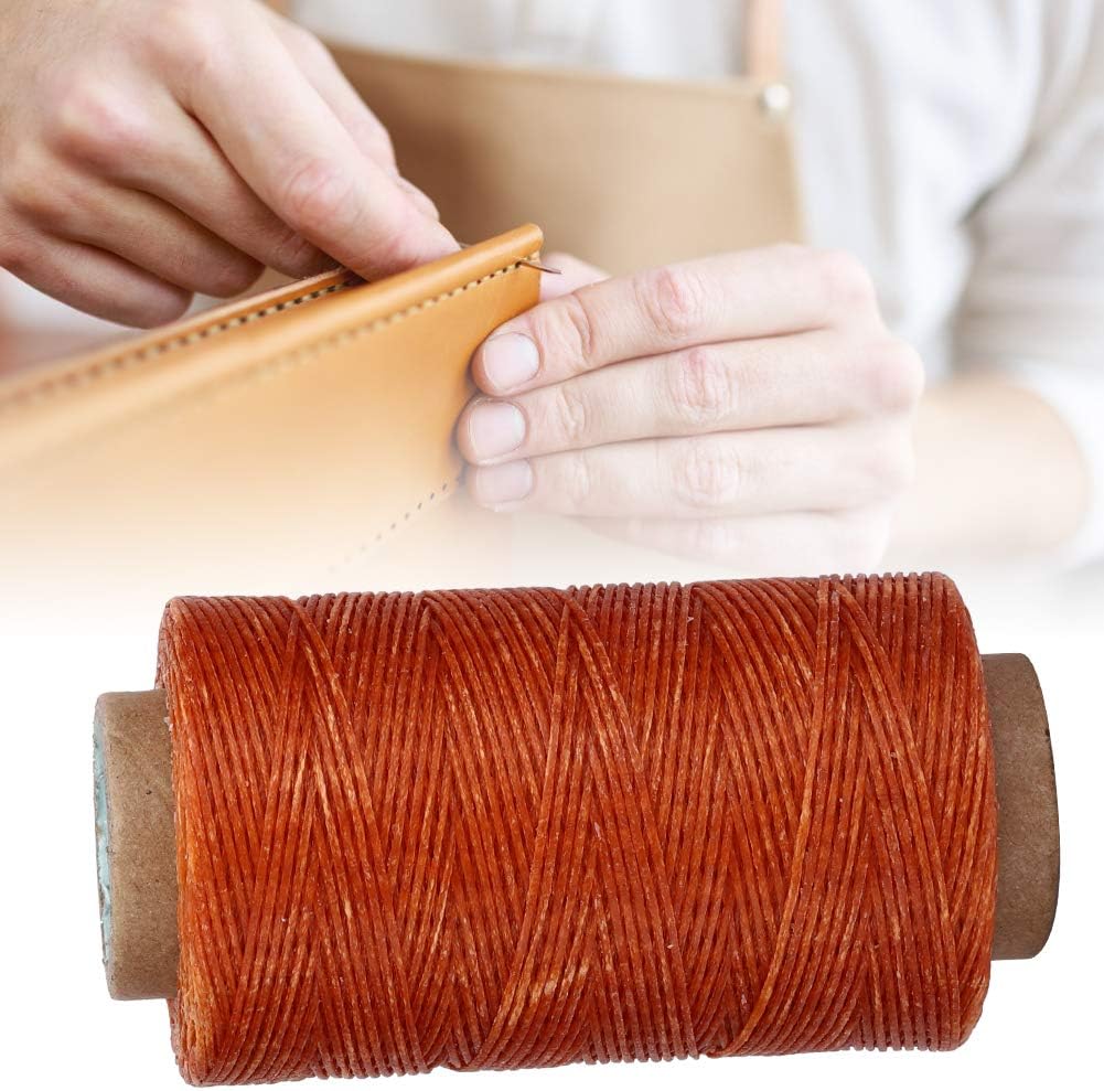 250Meter/820.2ft Waxed Thread, 150D Flat Waxed Cord for Leather Craft ...