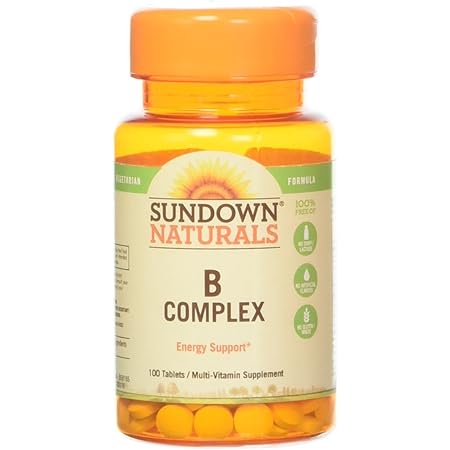 Amazon.com: Sundown Naturals Vitamin B Complex, 100 Tablets each (Value ...