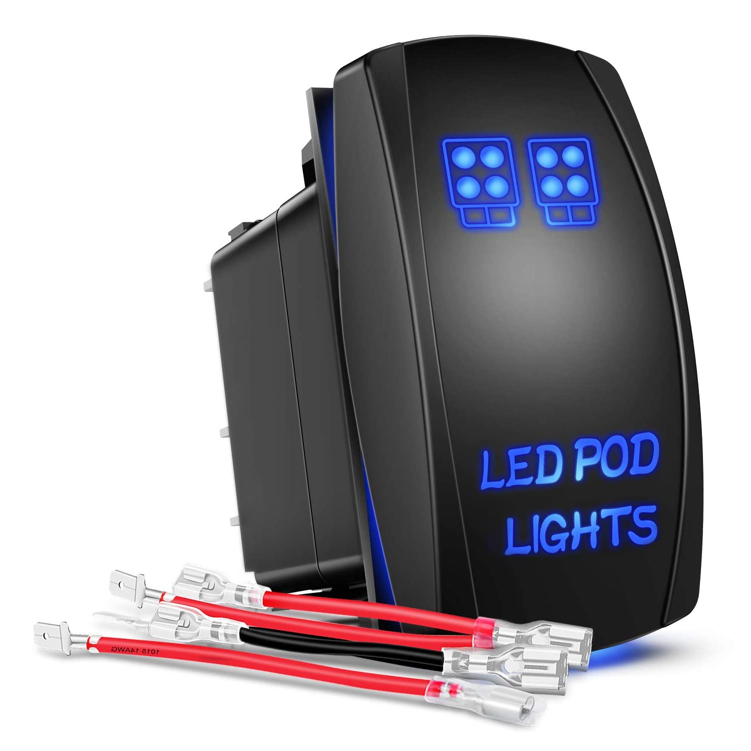 Snapklik.com : GOOACC LED POD Lights Rocker Switch Led Light Bar Switch ...