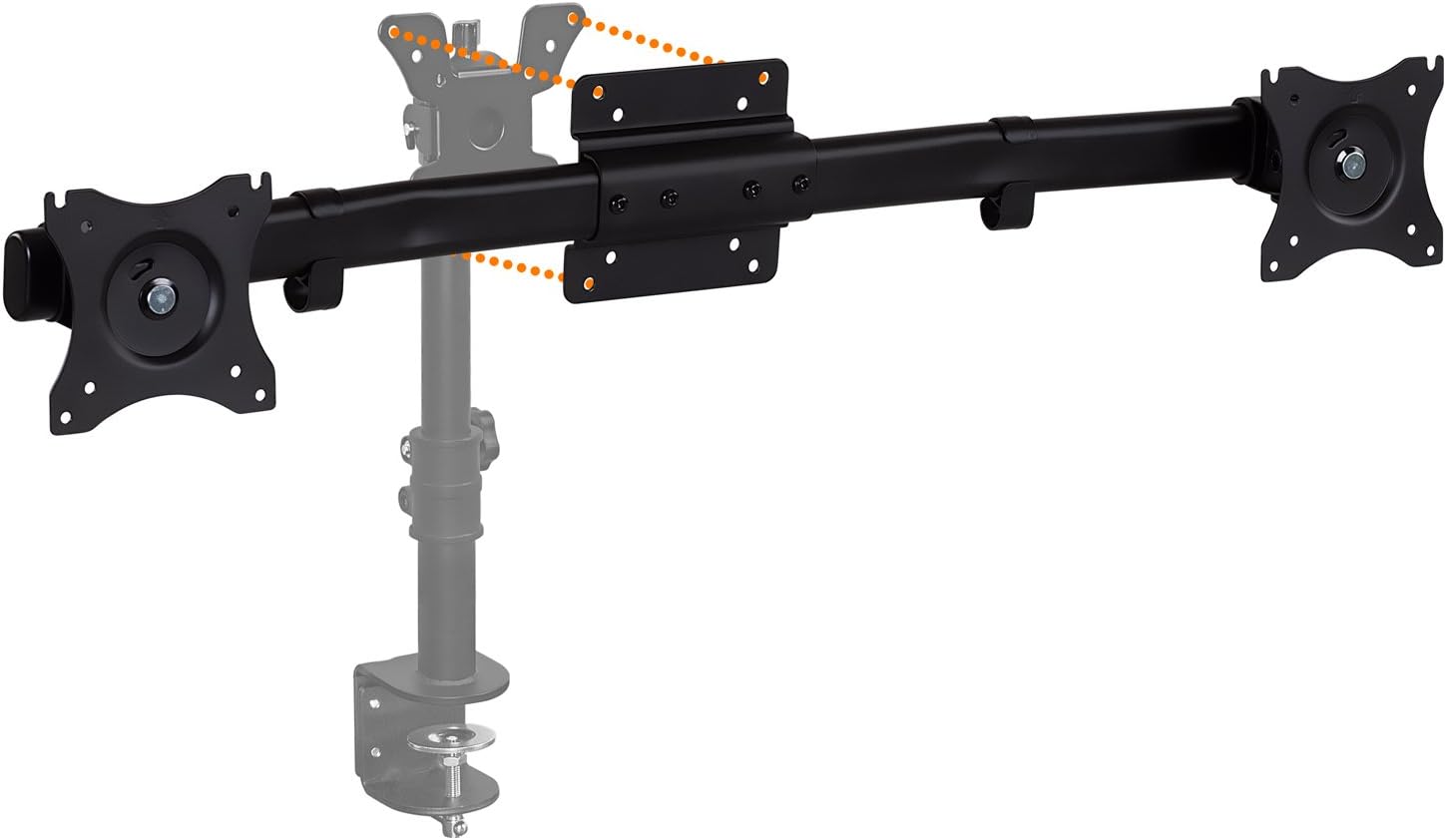 Amazon.com: Mount-It! Dual Monitor Mount Adapter | Single to Double ...