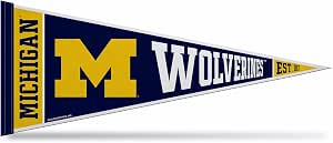 Amazon.com: Rico Industries NCAA Michigan Wolverines Rally 12" x 30 ...