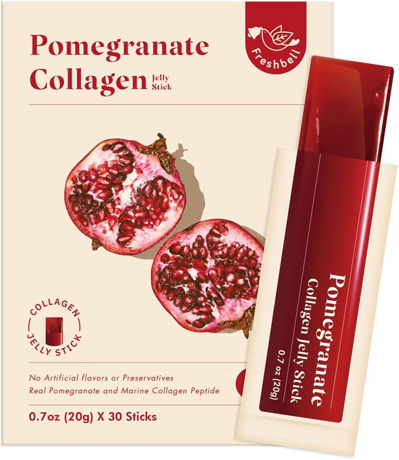 Amazon.com: Freshbell Pomegranate Collagen Jelly Stick (20g x 30 Sticks ...
