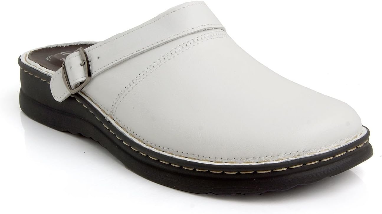 Batz Zoran 5-Zones Handmade Leather Mens Slip-on Clogs Mules, Blue, 41 ...