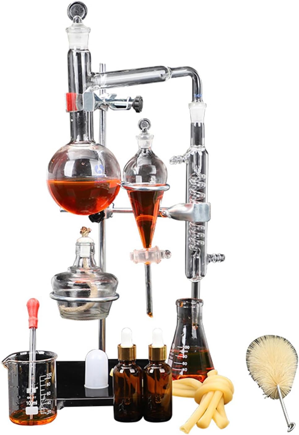 Lab Essential Oil Distillation Apparatus100ml,Water Distiller Purifier ...