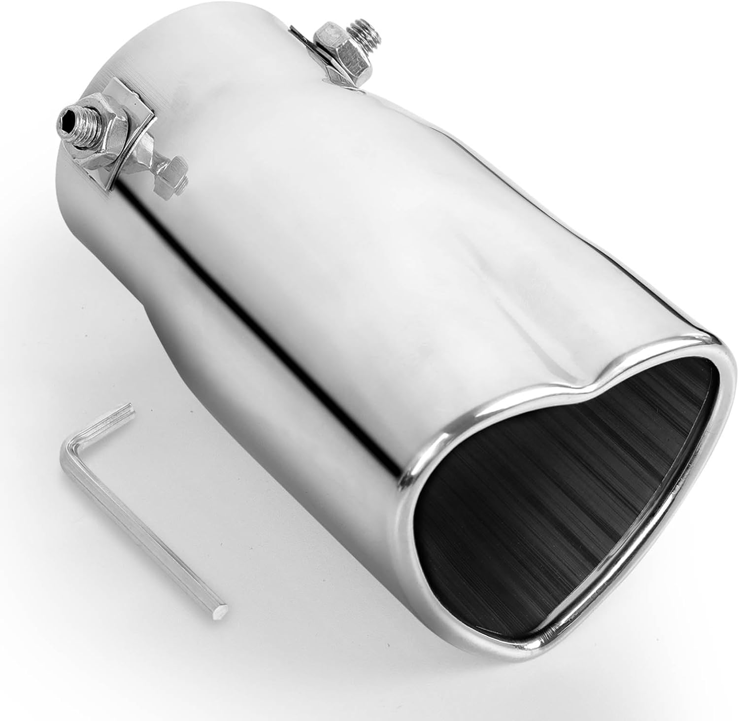 Amazon.com: Tongze Heart Exhaust Tip 2.5" Inlet, Adjustable Stainless ...