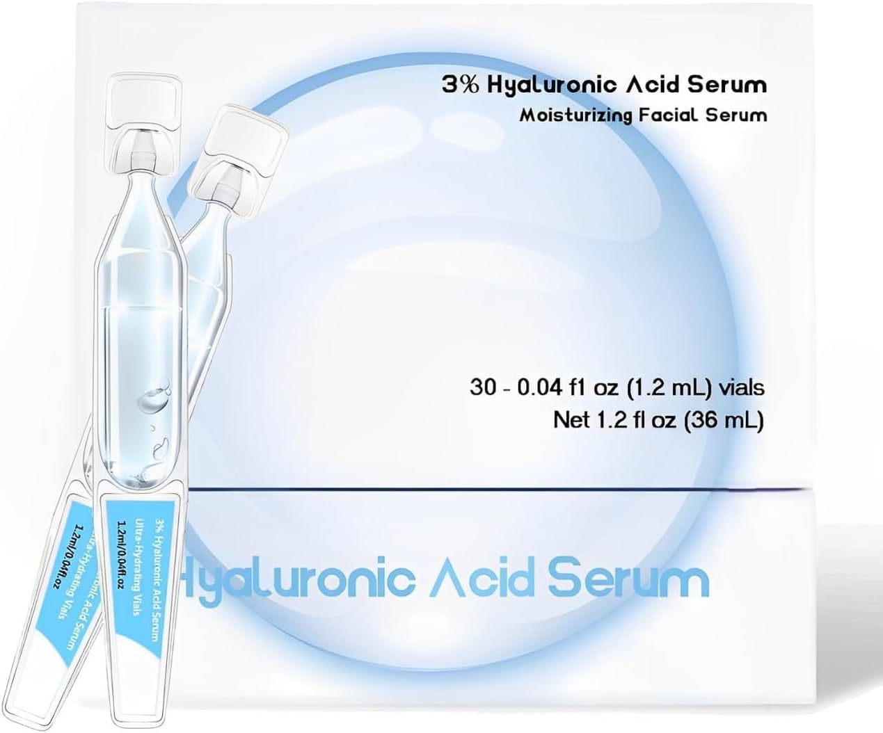 Amazon.com: Hyaluronic Acid Tubes, 3% Hyaluronic Acid Serum Ultra ...