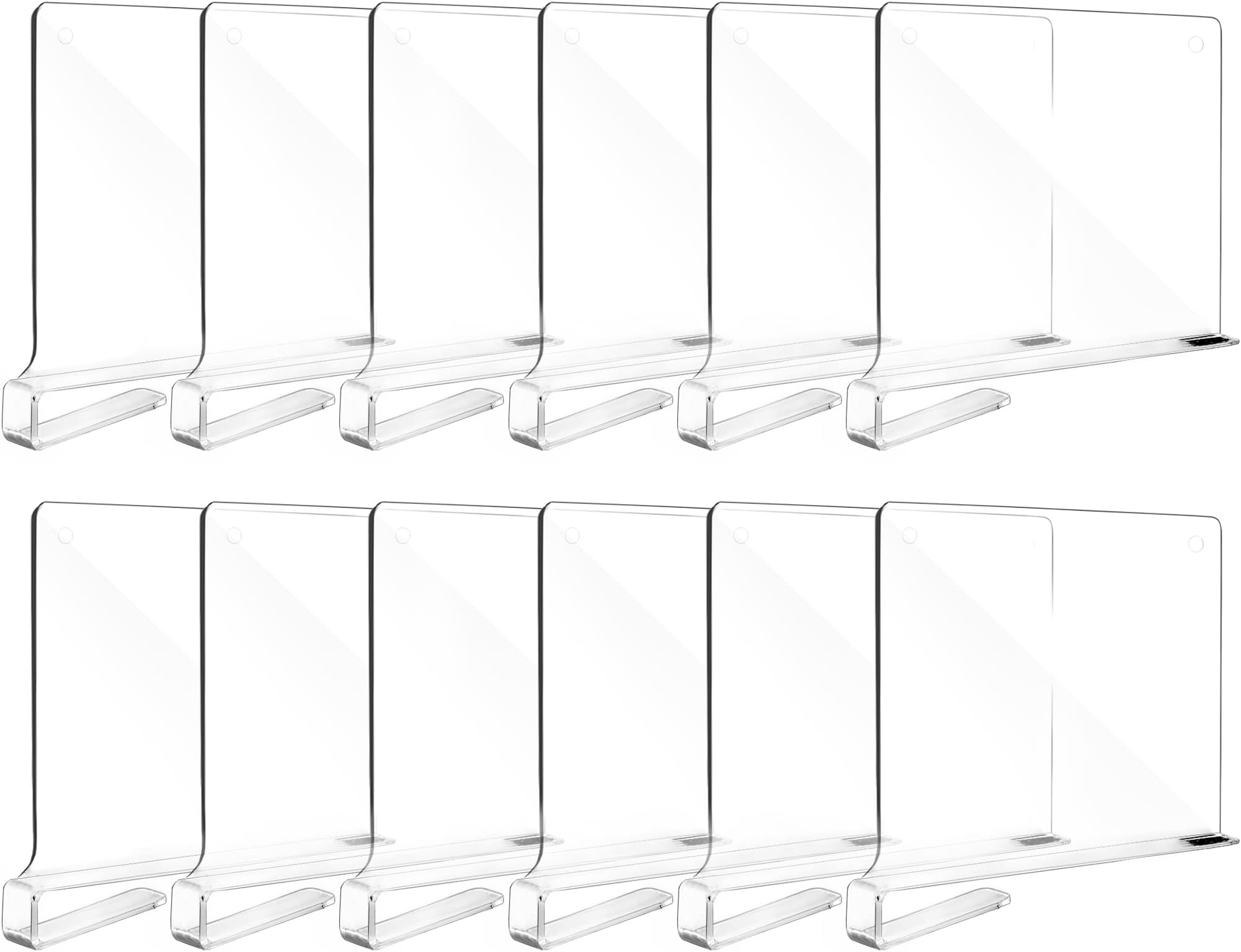Amazon.com: Clear Closet Bag Storage Dividers Rack, Detachable Cupboard ...
