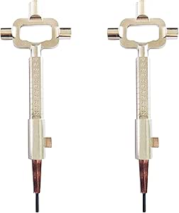GERUI 2 Piece Universal Building Key, Architect Key, Construction Site ...