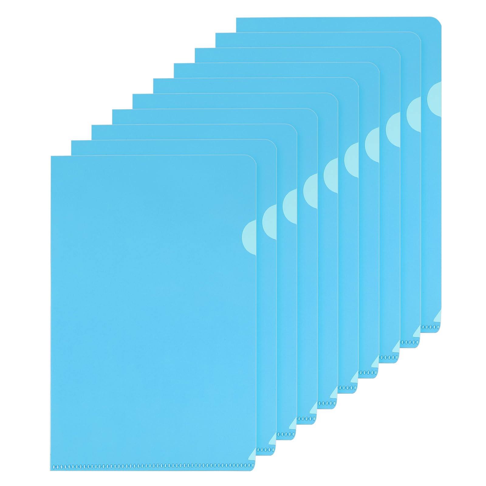 Amazon.com : PATIKIL L Type Folders 50 Pack A5 Plastic File Project ...