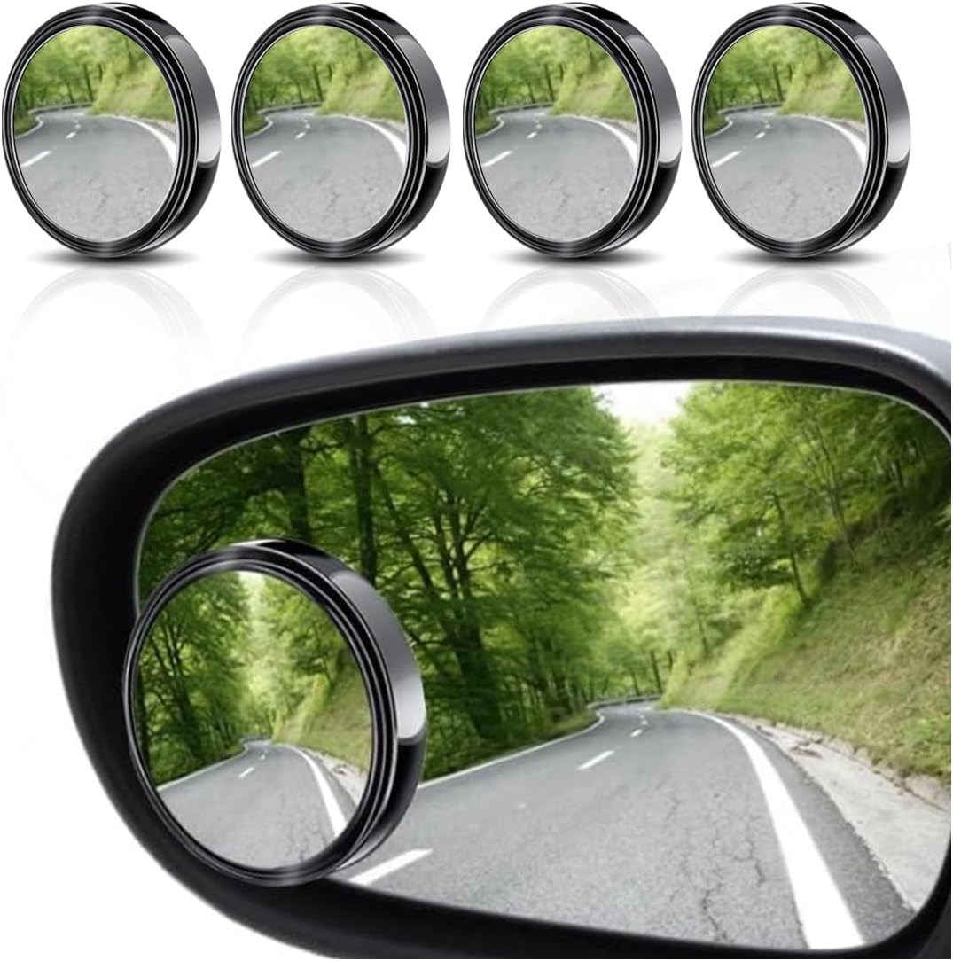 Amazon.com: GLSOWEE 4PCS Car Blind Spot Mirrors, Adjustable HD Glass ...