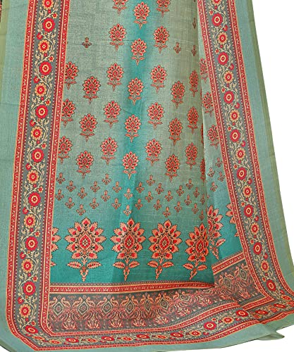 Buy ABHITA Women's Assam Silk Fabric With Digital Print & Siroski ...