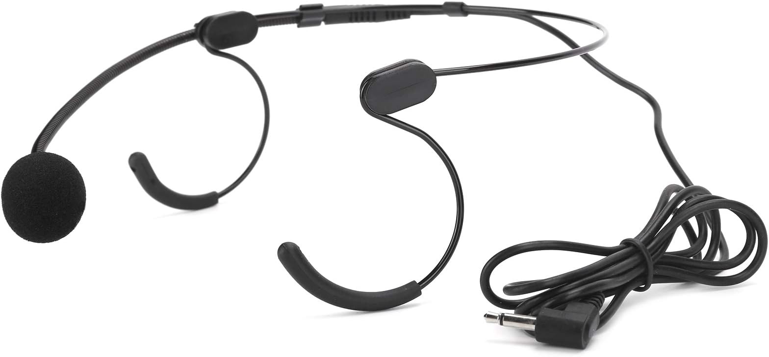 Amazon.com: 3.5mm Plug Microphone Headworn Microphone Earhook ...