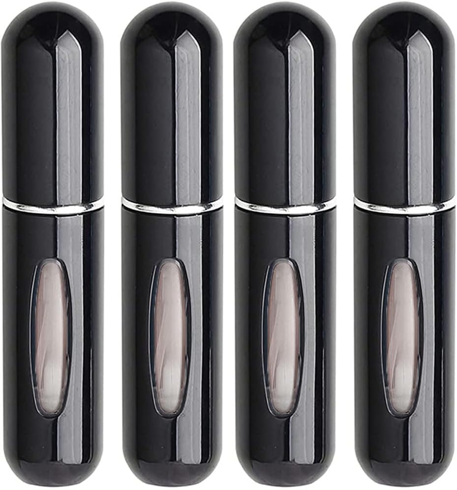 Amazon.com: Ryanste 4 Pcs Refillable Perfume Bottle, 5 ml Mini Travel ...