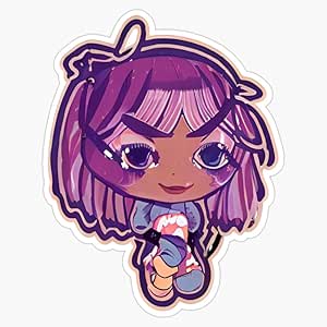 Amazon.com: Purple Anime Pfp 5 Sticker Bumper Sticker Vinyl Decal 5 ...