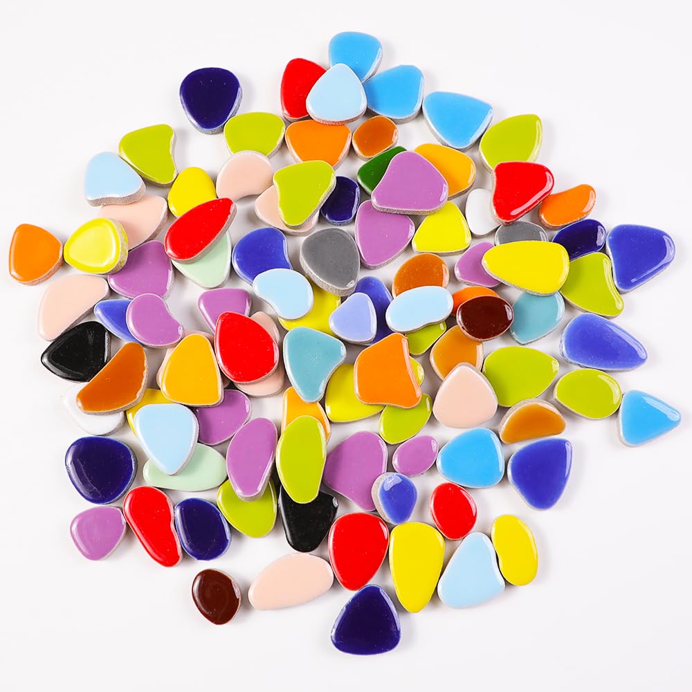 Amazon.com: 454g (1 LB) Mini Ceramic Pebbles Mosaic Tiles for DIY ...