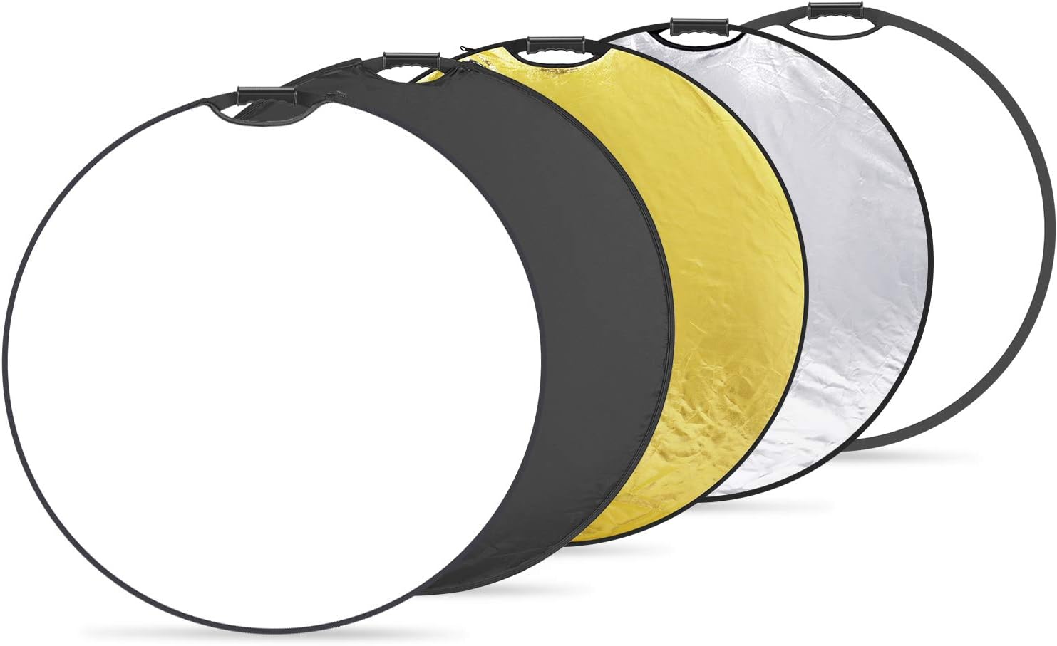 Neewer 43 pulgadas / 110 cm Kit de 5 en 1 Reflector Redondo Plegable ...