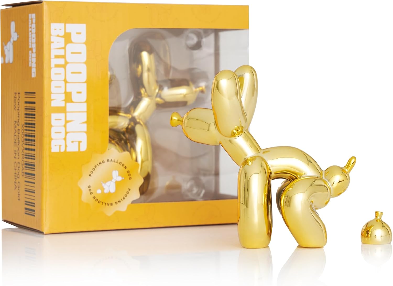 Amazon.com: Artconal Balloon Dog Statue Decor, Shiny Gold Small Knick ...