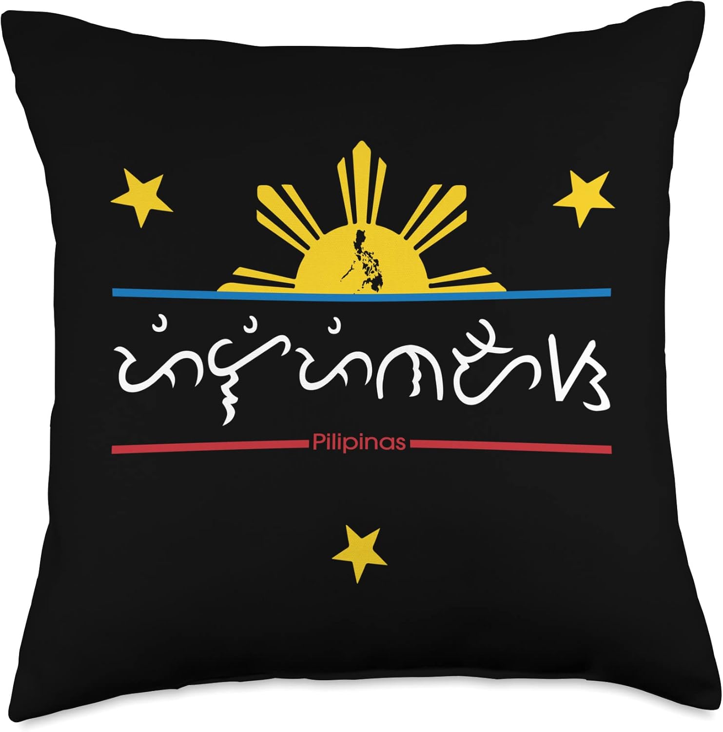 Amazon.com: Philippine Flag Baybayin Alphabet Alibata Writing System ...