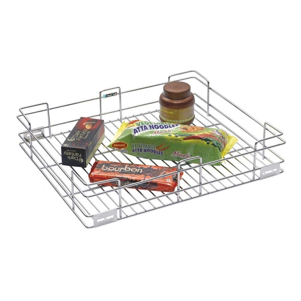 Buy KEEPWELL Stainless Steel Kitchen Plain Basket | Kitchen Trolley ...