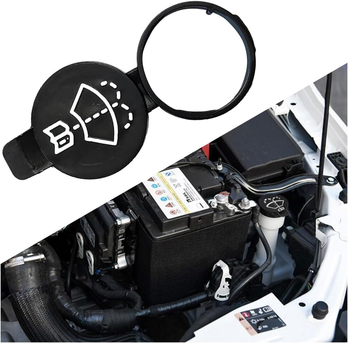 Amazon.com: Windshield Wiper Washer Fluid Reservoir Tank Bottle Cap ...