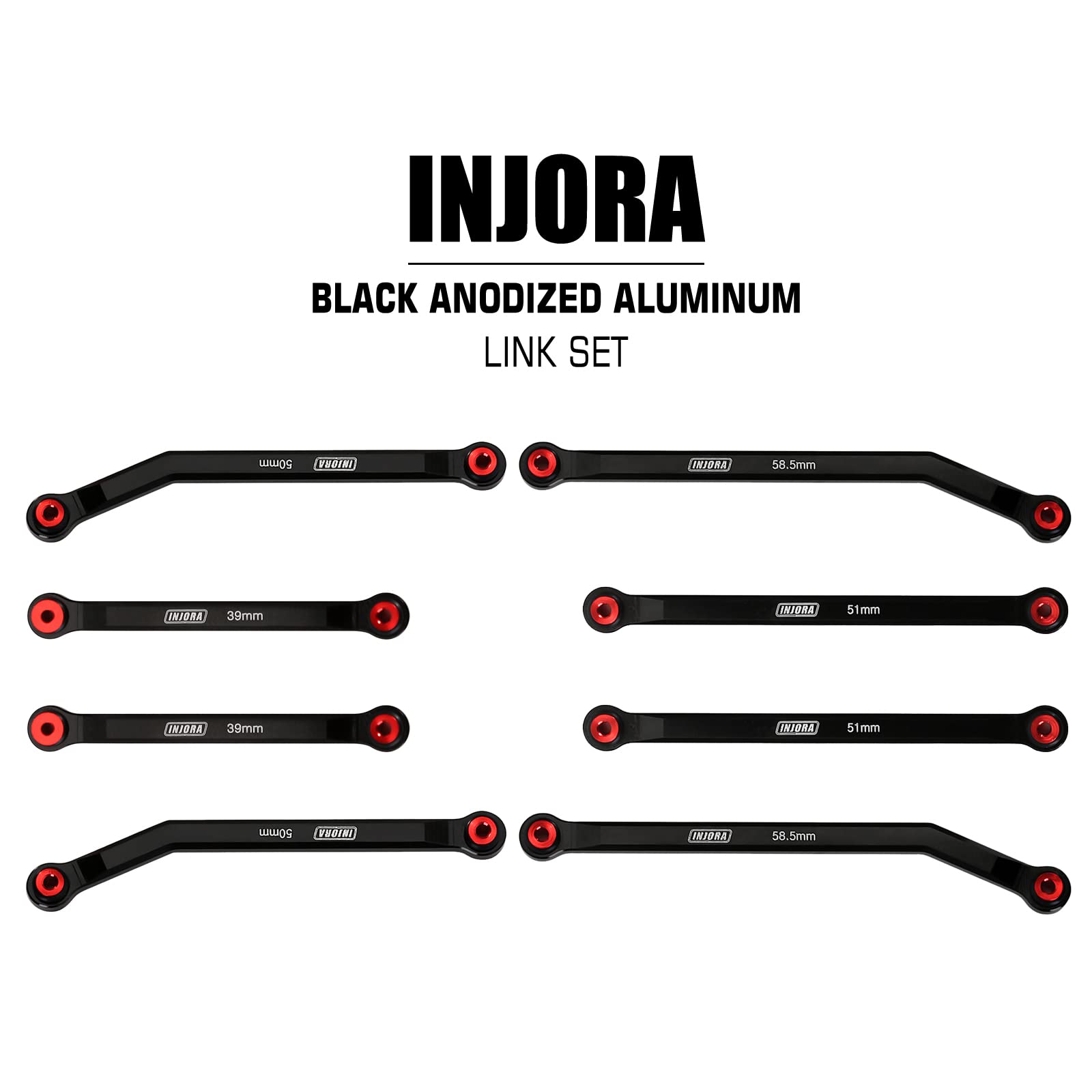 Snapklik.com : INJORA High Clearance Front 4 Links Set For SCX24 C10 ...