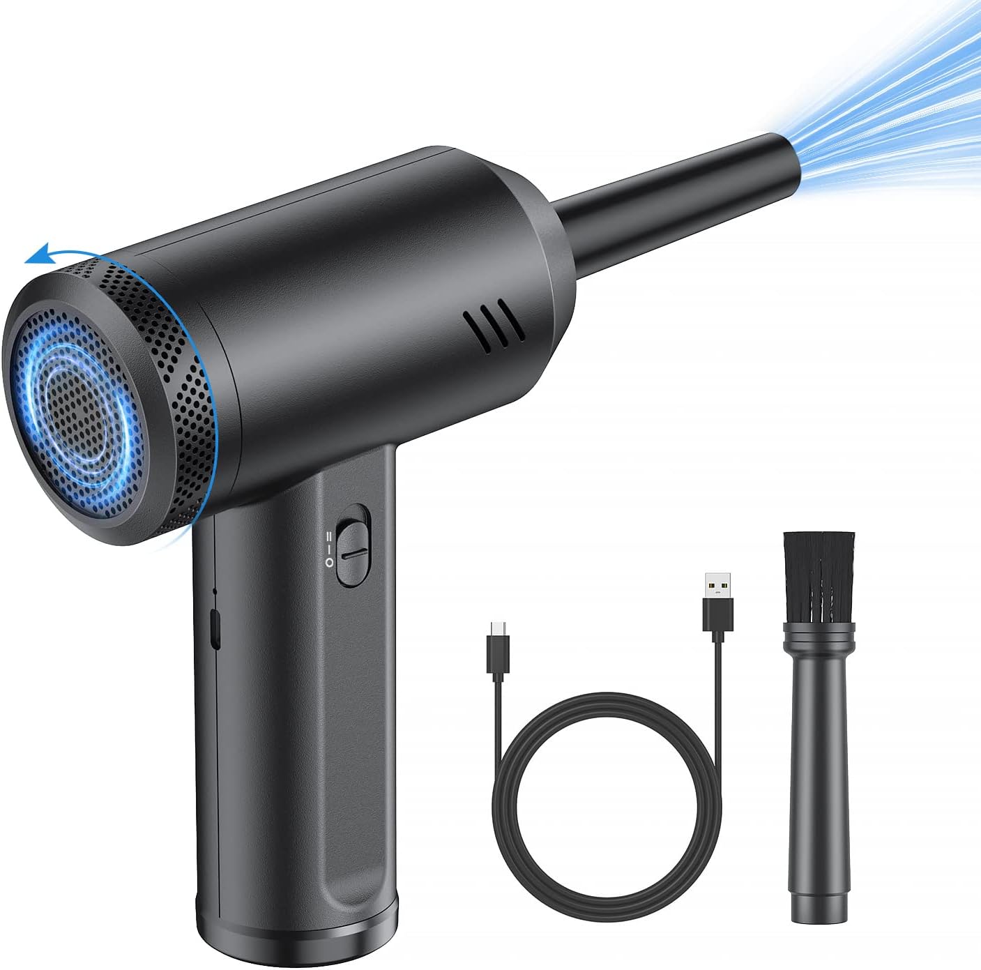 Amazon.com: TriPole Compressed Air Duster 83000RPM Cordless Electric ...