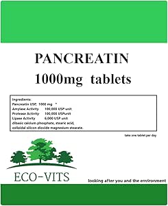 Pancreatin Supplement 1000mg (30 tabs) : Amazon.co.uk: Health ...