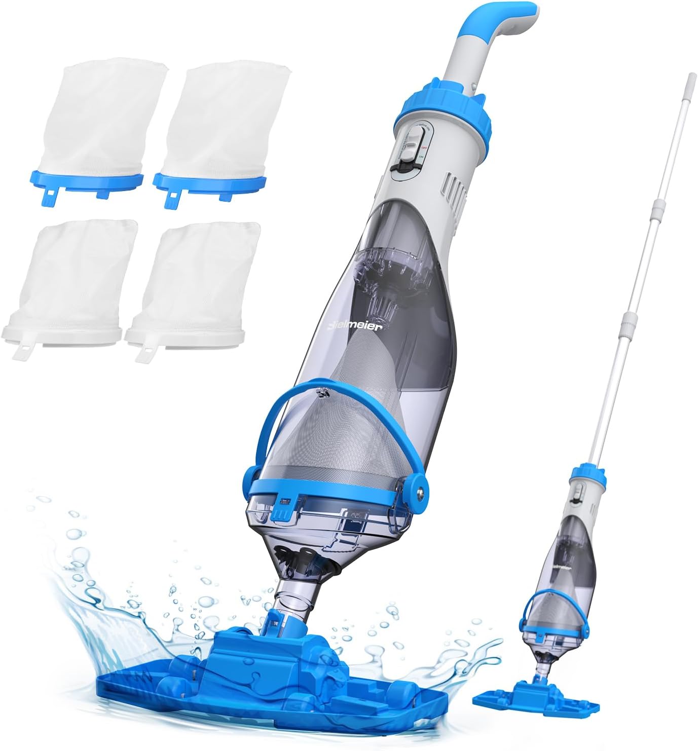 Amazon.com : Consciot Handheld Pool Vacuum with Telescopic Pole, 18.5 ...